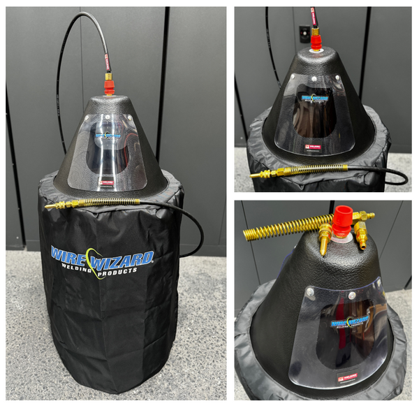 Drum Hood for Round Drums & Octagon Packs – Welding Automation